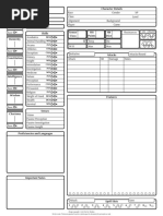 NPC Character Sheet Template 5E | PDF