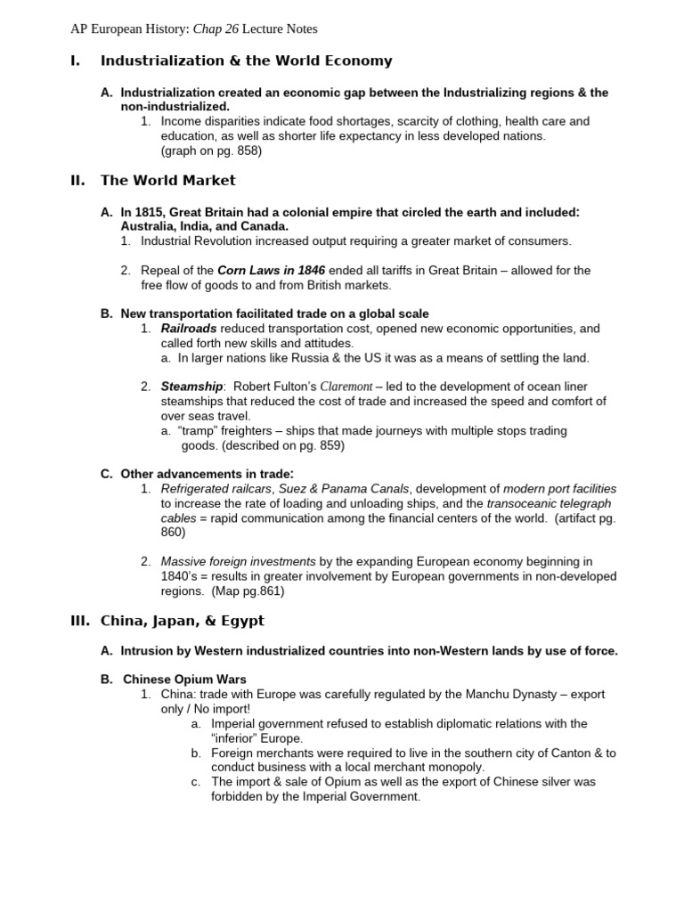 Industrialization and Global Imperialism | PDF | British Empire ...