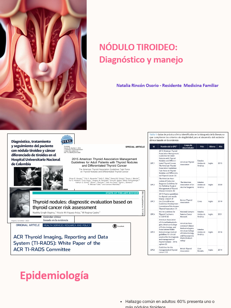 NODULO-TIROIDEO-Diagnostico-y-manejo (FINAL 2) | PDF | Tiroides ...