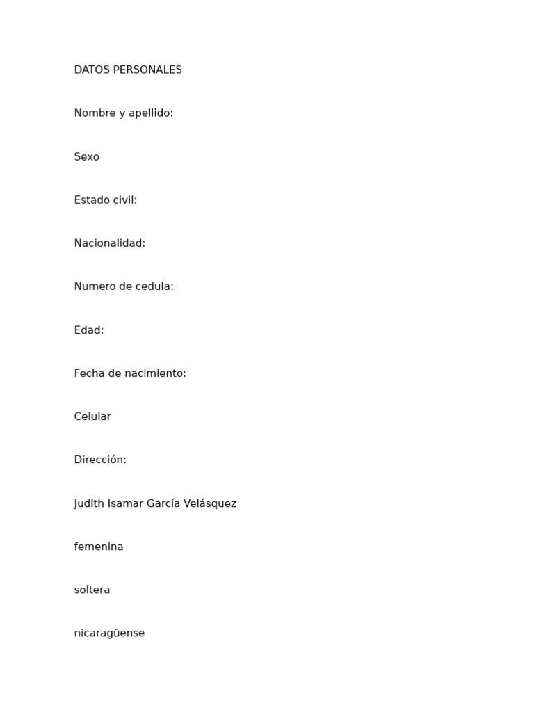 Judith CV | PDF