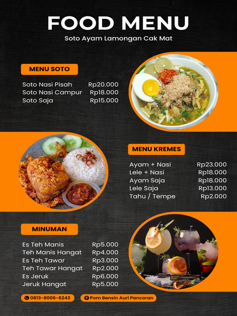 Soto Ayam Lamongan Cak Mat | PDF