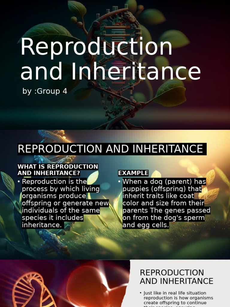 Reproduction and Inheritance | PDF | Reproduction | Heredity