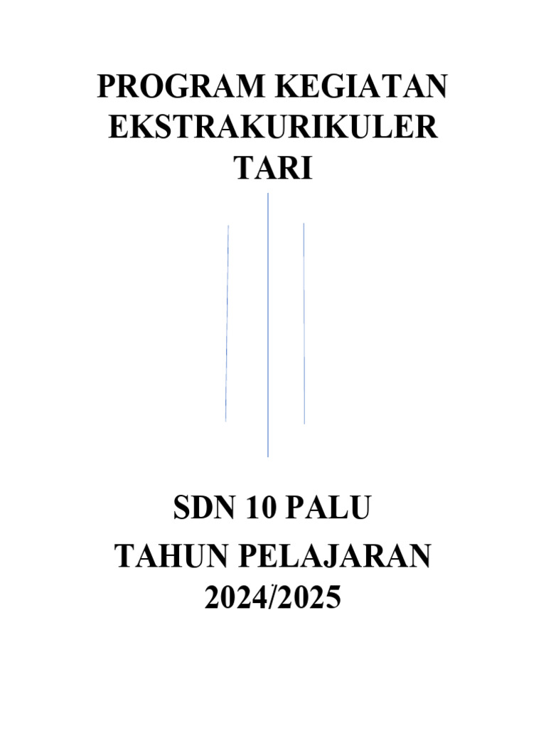 Program Kegiatan Ekskul Tari 2024-2025 | PDF