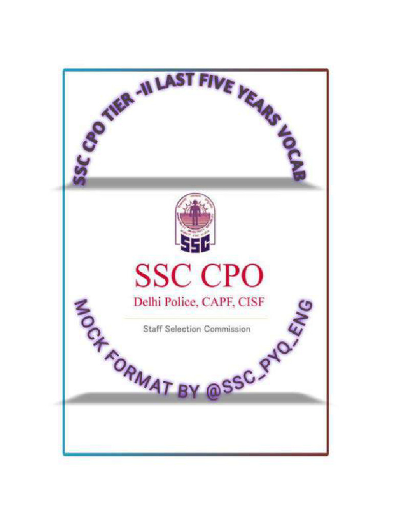 SSC Mains Vocab Golden PDF | PDF