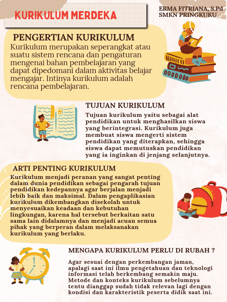 Kuning Ilustrasi Simpel Cara Belajar Efektif Infografik Poster | PDF