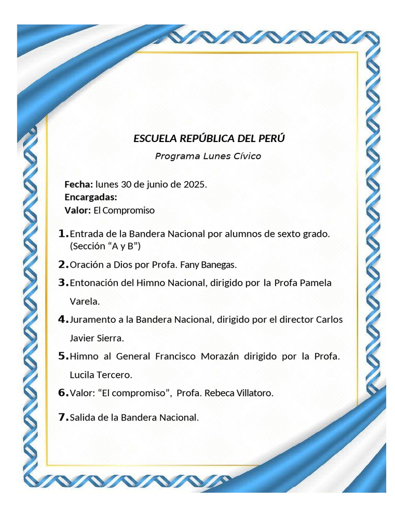 Programa Lunes Civico | PDF