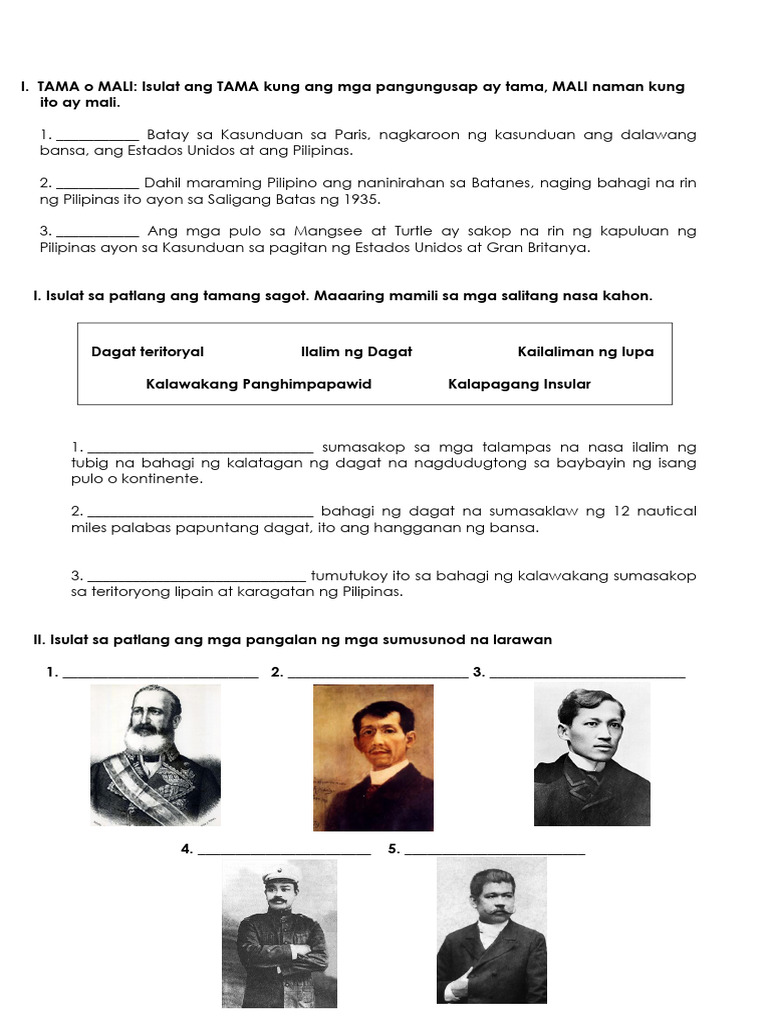 AP 6 Q1 Reviewer | PDF