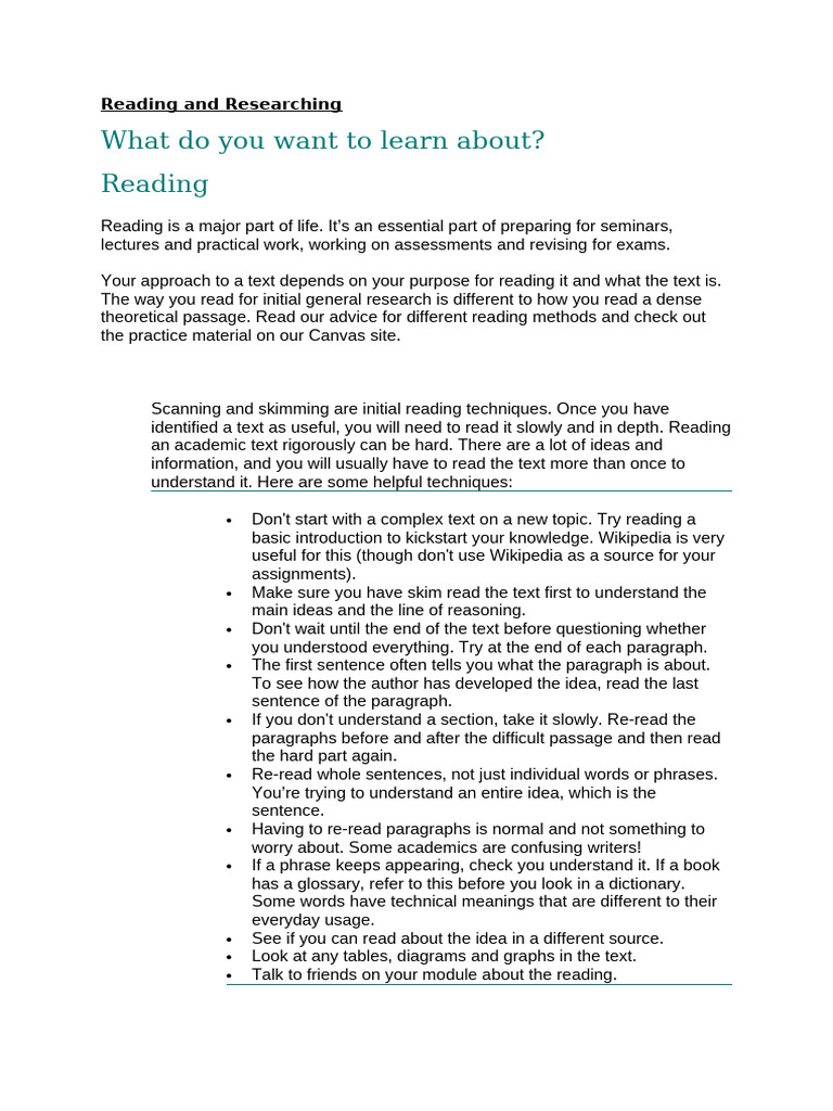 Effective Reading and Research Strategies | PDF | Libraries | Argument