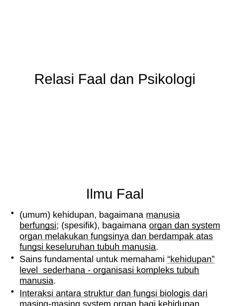 1 Relasi Faal DG Psi | PDF