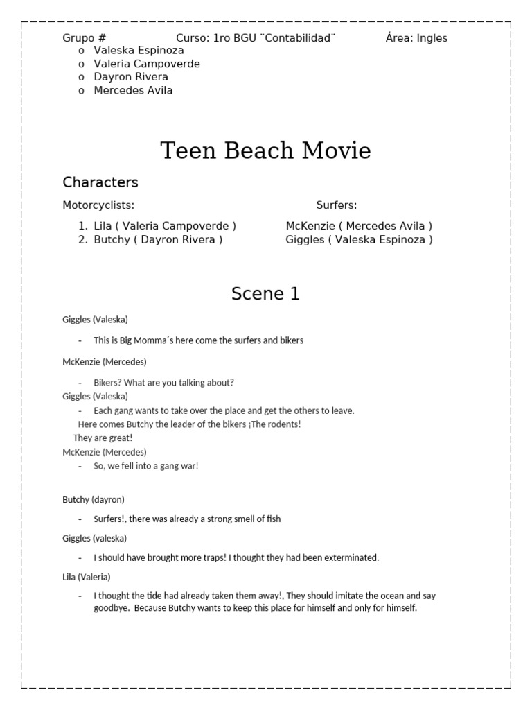 Teen Beach Movie | PDF