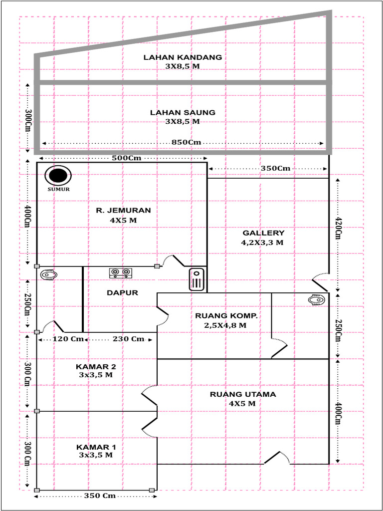 Denah Rumah Galeri | PDF