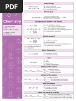 MCAT Physics-Chemistry Formulas-Sheet 2025 | PDF | Chemical Equilibrium ...