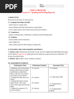Grade 7 Recipe Writing Lesson Plan | PDF | Learning | Vocabulary