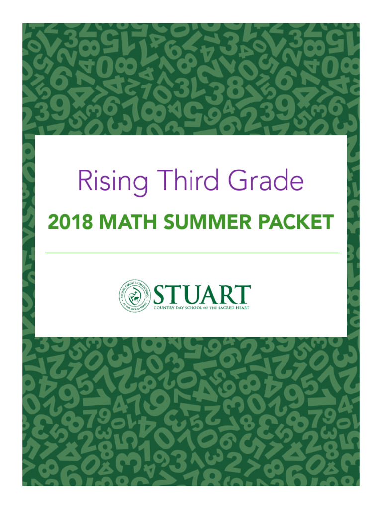 Rising Grade 3 Summer Math Work | PDF | Mathematics