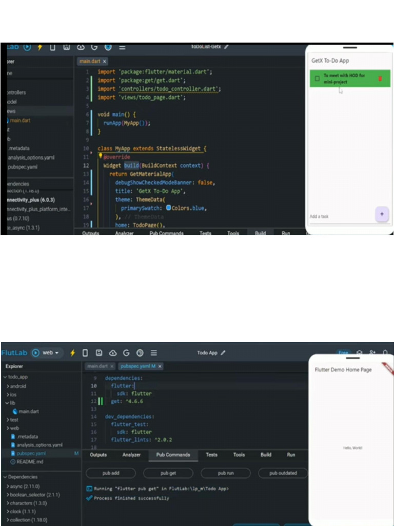 Flutter LPM Getx Todo | PDF