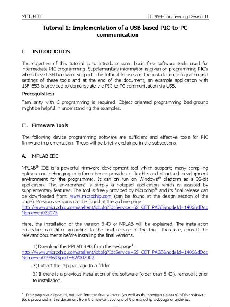 2.tutorial 1 - Implementation of A USB Based PIC-To-PC Communication ...