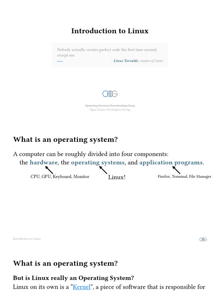 Slides | PDF | Linux Distribution | Operating System