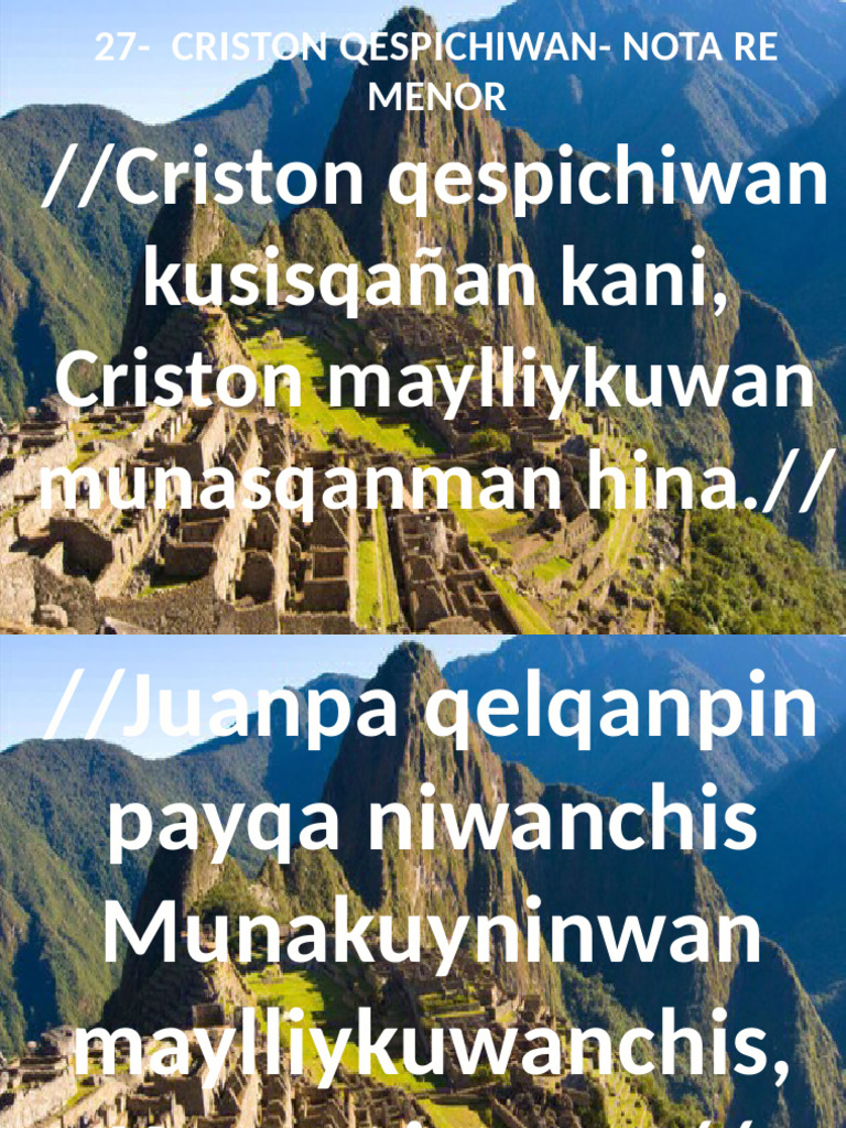 27 Cristo Ya Me Salvo | PDF