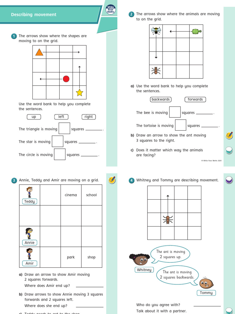 Week 9 Movements Turns and Mass Worksheets | PDF