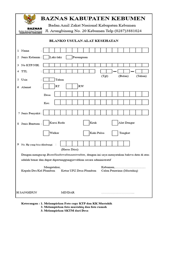 BLANKO MUSTAHIQ 2025 1 (1) .XLSX - Alkes-1 | PDF
