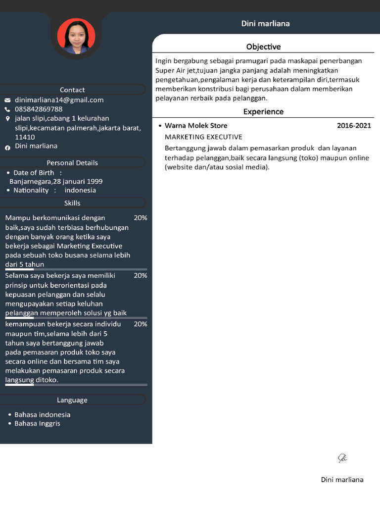 CV Terbaru | PDF