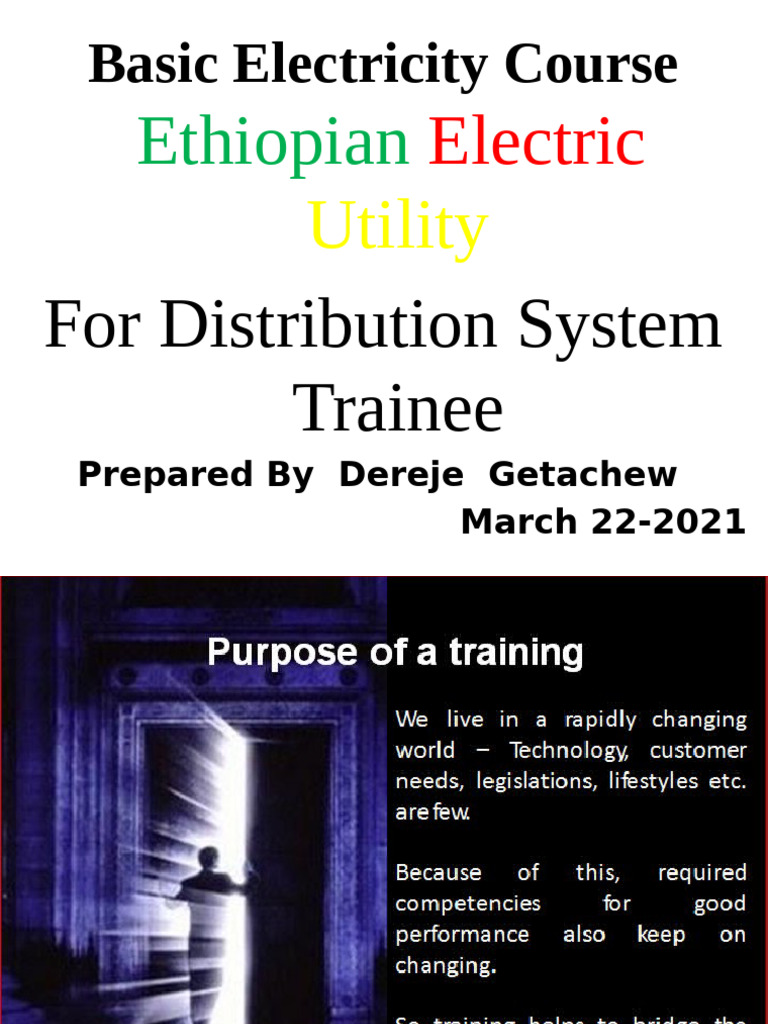 Basic Electricity Cources For Dist - Trainee-1 | PDF | Direct Current | Electric Current