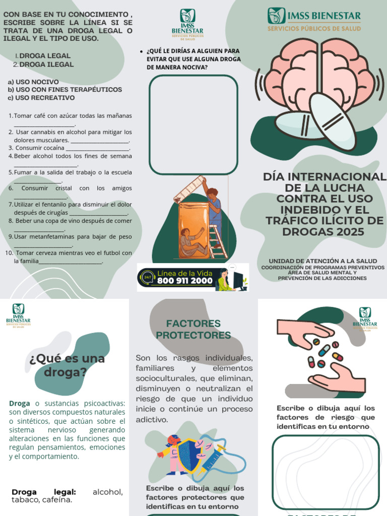 Tríptico Junio Día Contra Drogas IMB SMyA | PDF | Drogas | Drogas ...
