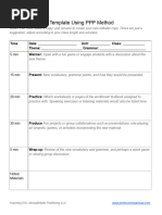 PPP Lesson Plan Template | PDF