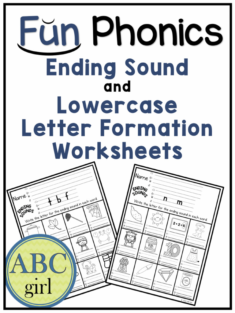 FREEFUNPhonicsEndingSoundandLowercaseLetterFormationWorksheets 1 | PDF