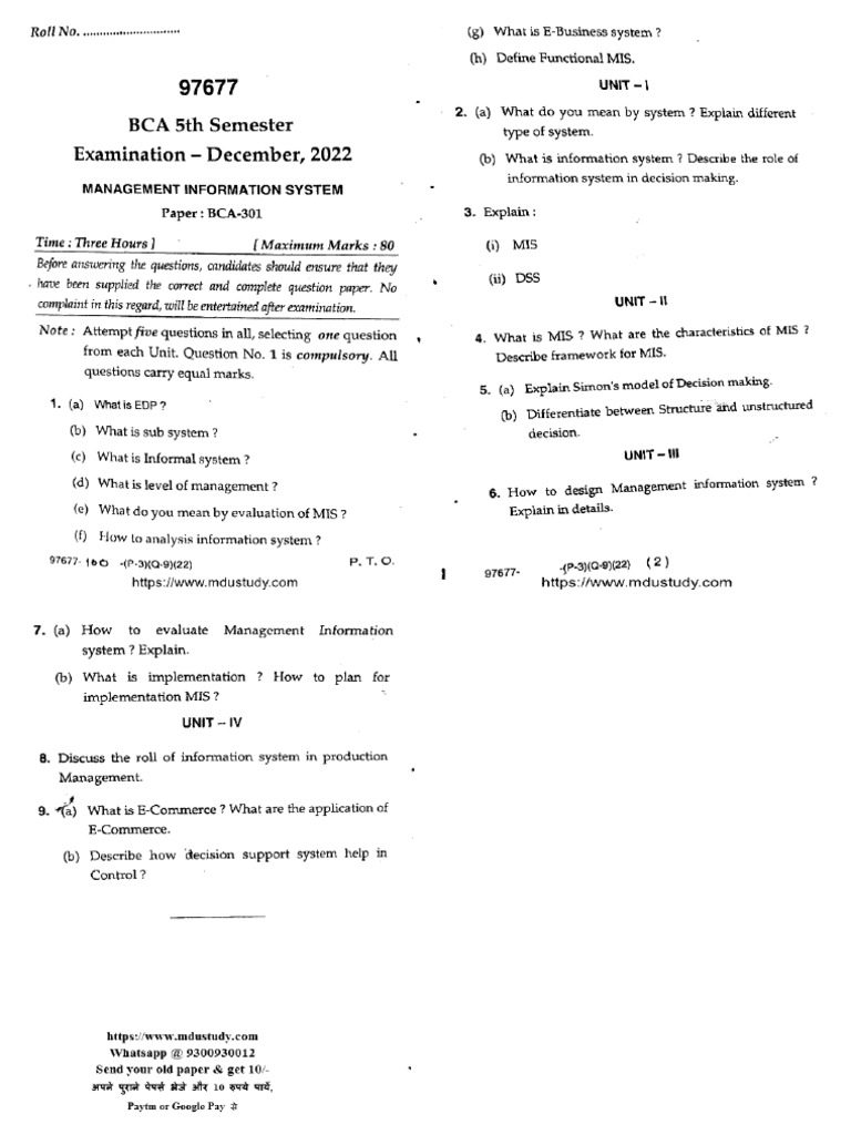 Management Information System | PDF