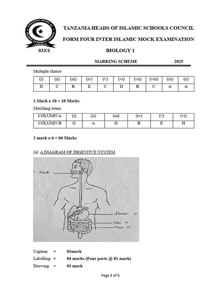 2025 Form Four Biology Mock Exam | PDF | Root | Laboratories