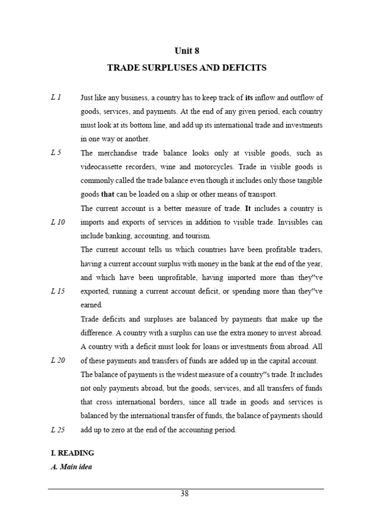 Trade Surpluses and Deficits Explained | PDF | Balance Of Payments ...