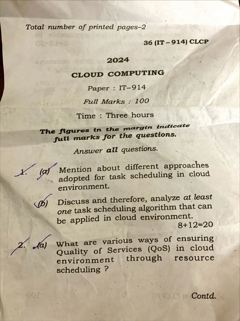 8th Semester Q Papers 2024 | PDF