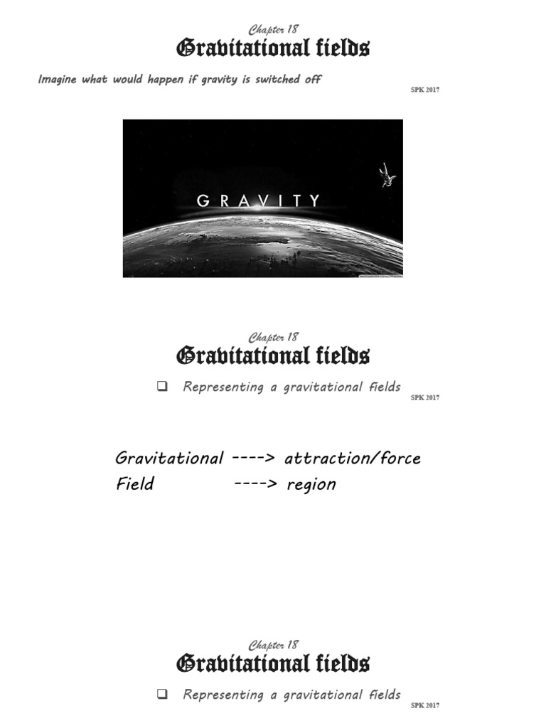 Ch+18+ +Gravitational+Fields+As2 | PDF | Gravity | Newton's Law Of Universal Gravitation