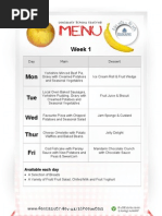 PGL Food Menu 2024-2025 Overview | PDF | Sausage | Salad