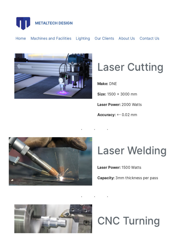 Metaltech Design: CNC & Laser Services | PDF | Pipe (Fluid Conveyance ...