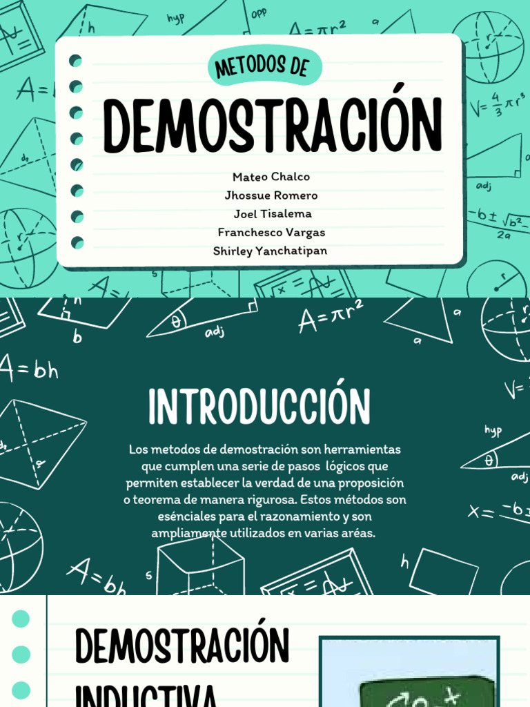 Métodos de Demostración Matemática | PDF | Metalogica | Matemáticas