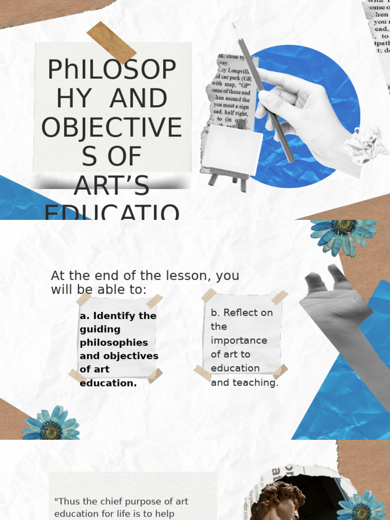 PhILOSOPHY AND OBJECTIVES OF ARTS EDUCATION 1 | PDF | Aesthetics ...