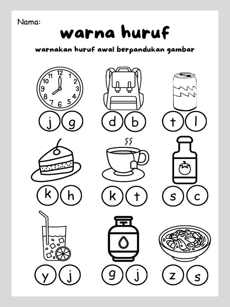 warna huruf awal | PDF