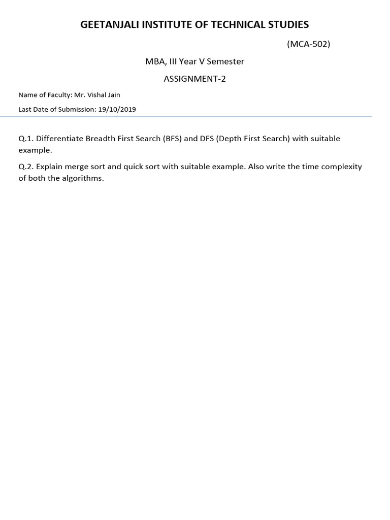 Assignment2 ADOA | PDF