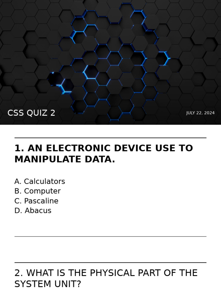 CSS Quiz 2 | PDF