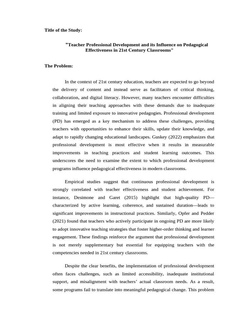 Research Title Defense 2 | PDF | Pedagogy | Teachers