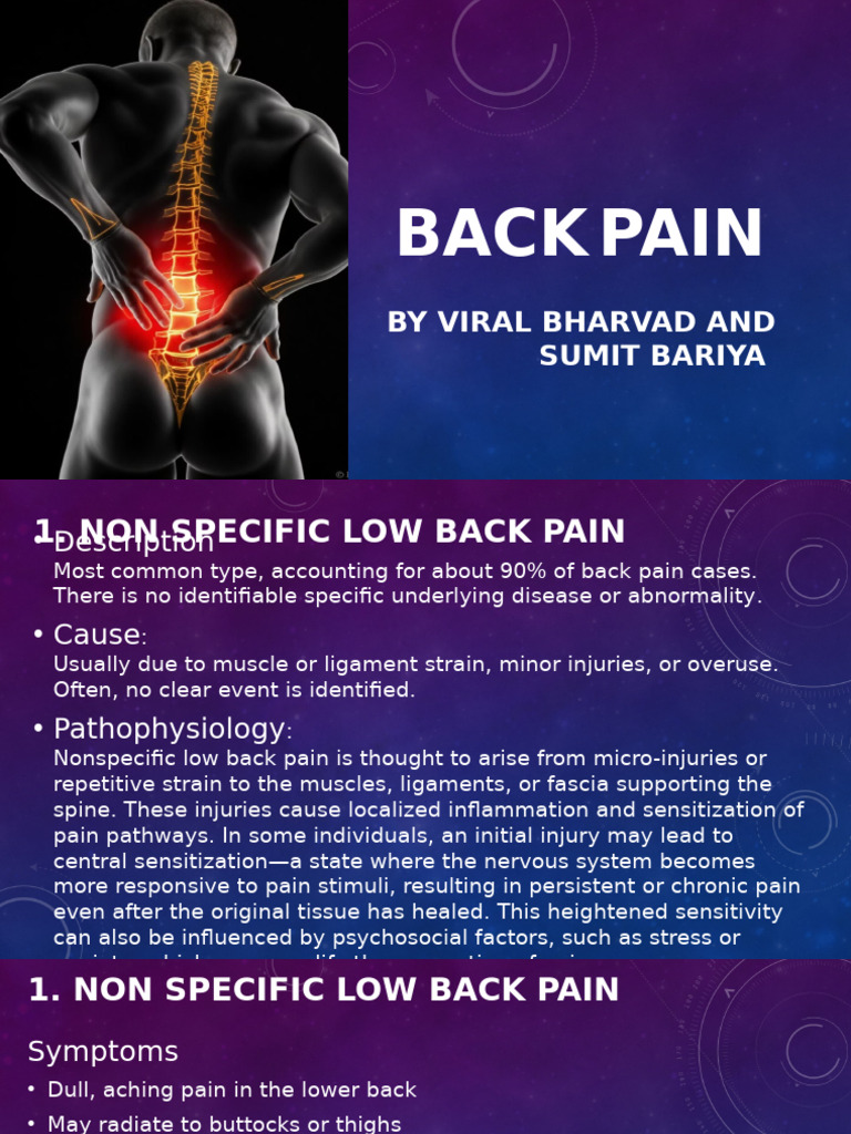 Presentation (2) Back Pain | PDF | Back Pain | Clinical Medicine