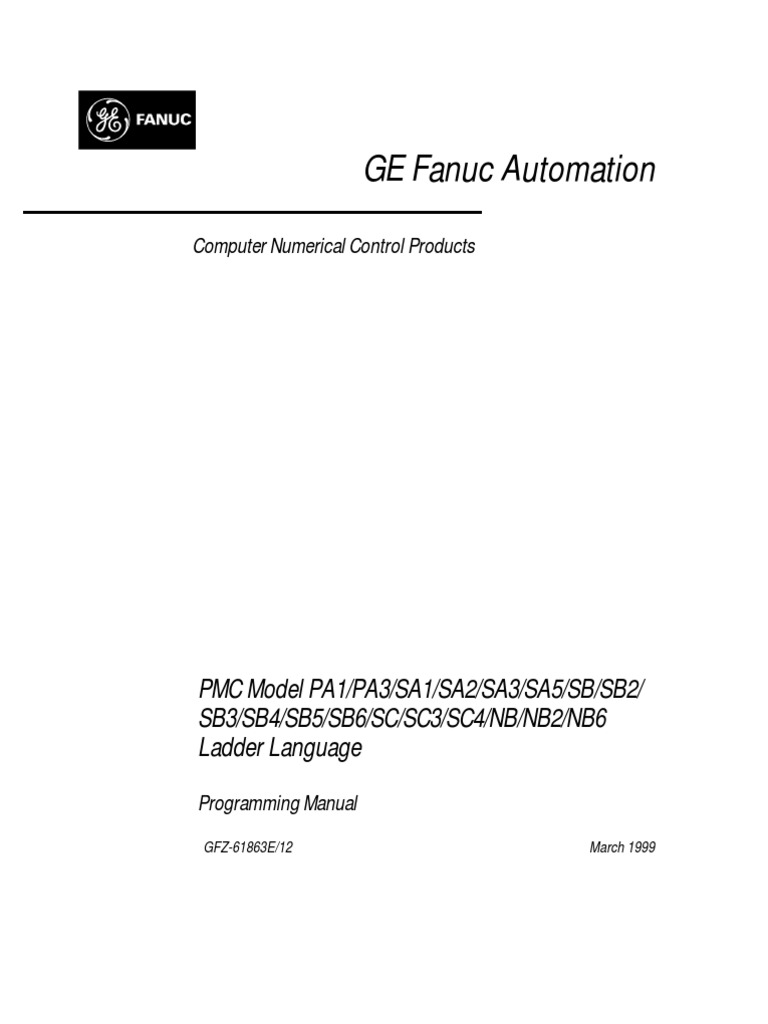 B - 61863E - 12 PMC Ladder Language | PDF | Automation | Electronic Engineering