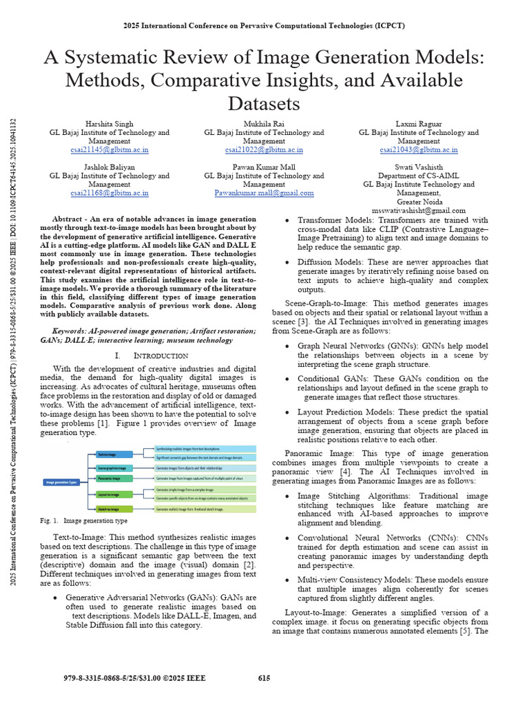 Image Generation Models Review | PDF | Artificial Intelligence ...