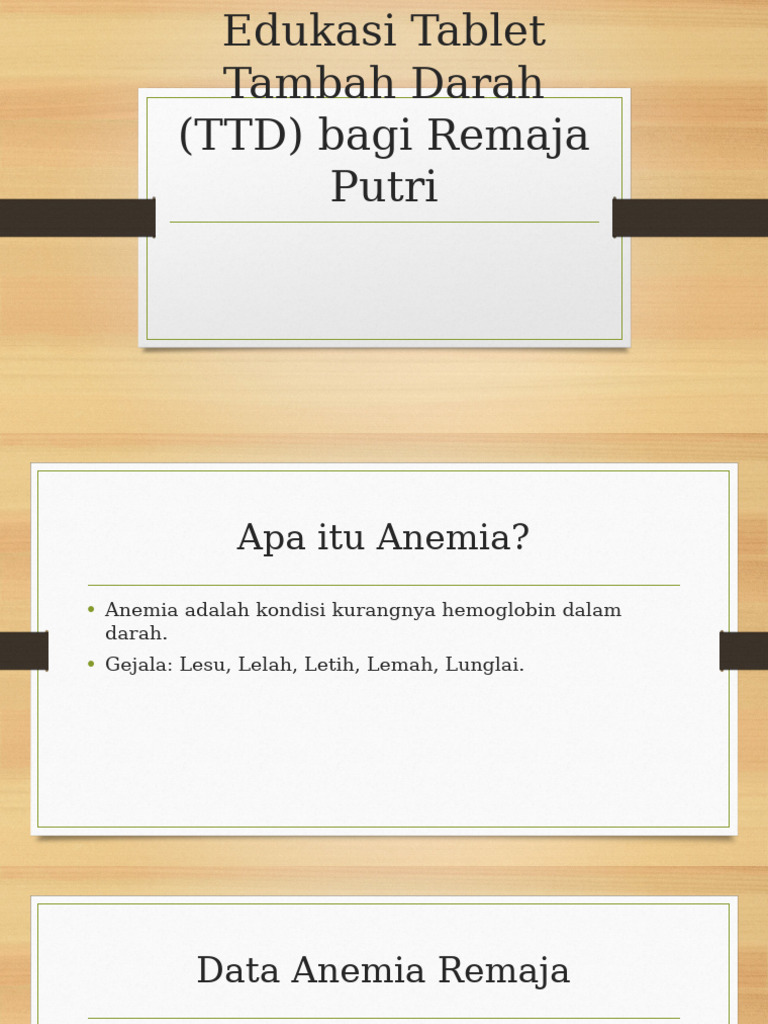 Cegah Anemia Remaja Putri dengan TTD | PDF