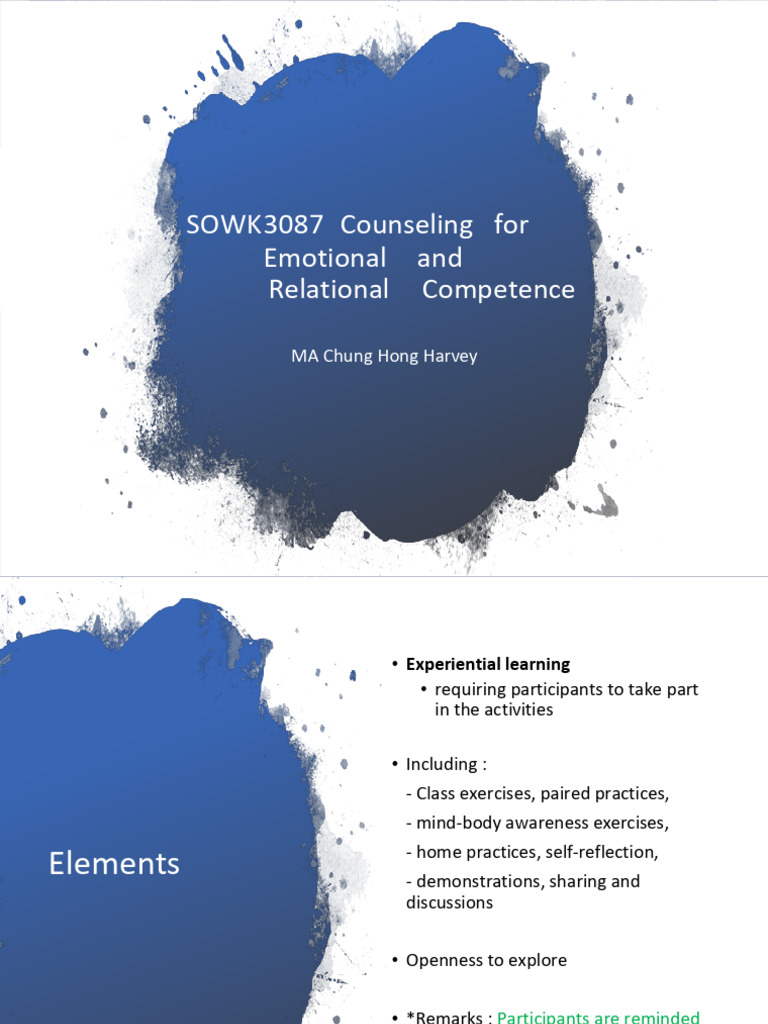 Emotional and Relational Competence Training | PDF | Feeling | Emotions
