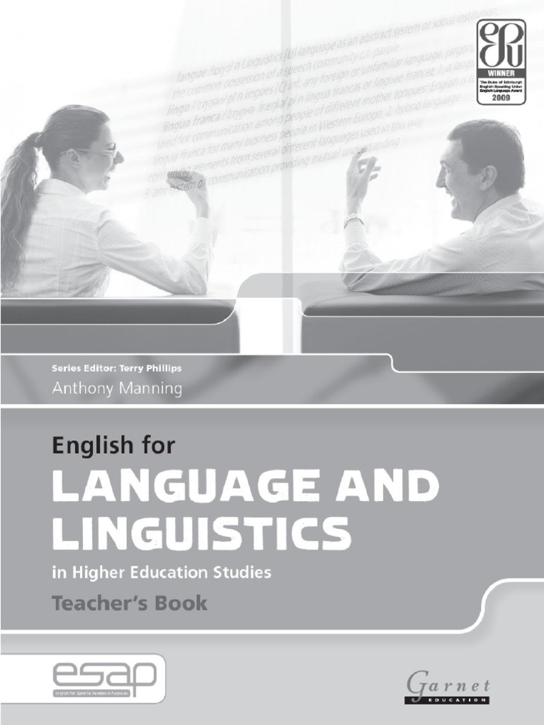 TEACHER's BOOK - English For Language and Linguistics in Higher ...