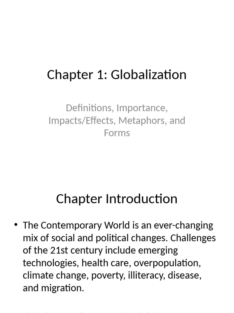Understanding Globalization: Key Concepts | PDF | Globalization | Economies