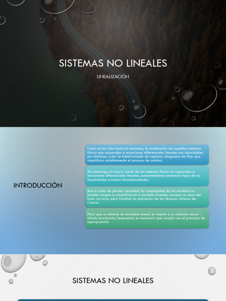 Sistemas No Lineales 23b | PDF | Linealidad | Sistema no lineal